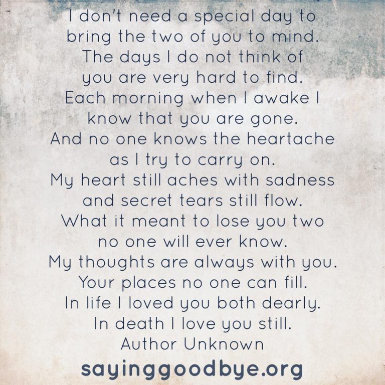 Poems | Saying Goodbye